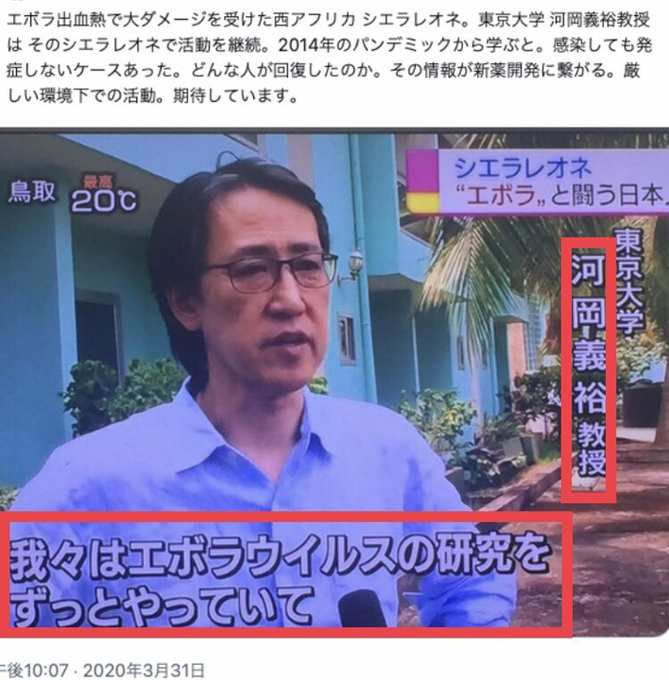 次のパンデミックは日本では「エボラ」世界的には「鳥インフルエンザ」 - tarobee8のブログ（戯言）
