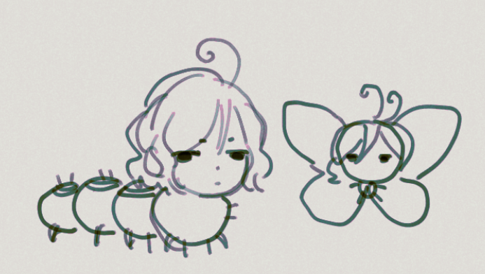 tbh i started drawing her with the ahoge bc i treated it like an anchor ...
