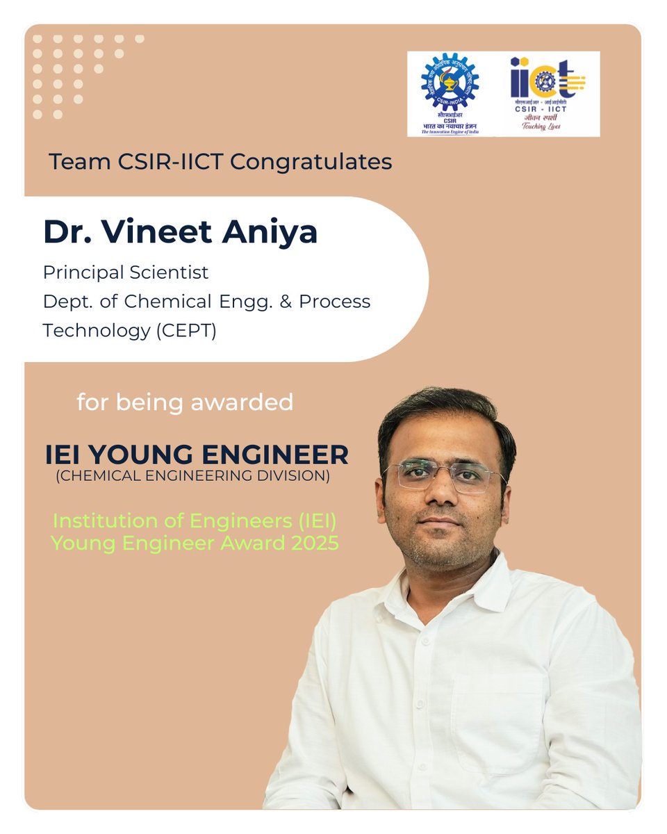 Congratulations to Dr. Vineet Aniya! He has been conferred with the ...