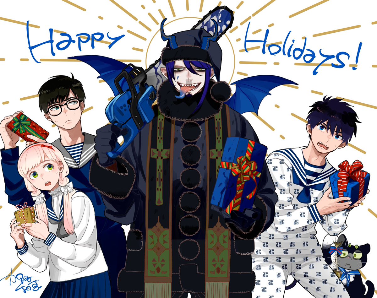 청의엑소시스트 Happy Holidays！！！！ 작가님 일러스트☀️ - 애니/만화/웹툰 - 뉴덕