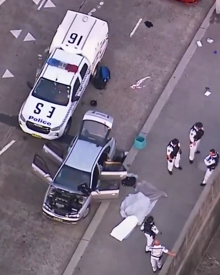 Alleged assailant's car stripped by bomb-squad after the shooting in ...