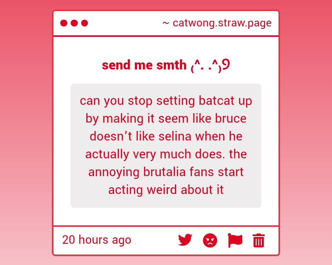 I didn't wanted to comment on this situation bc I love both ships and ...