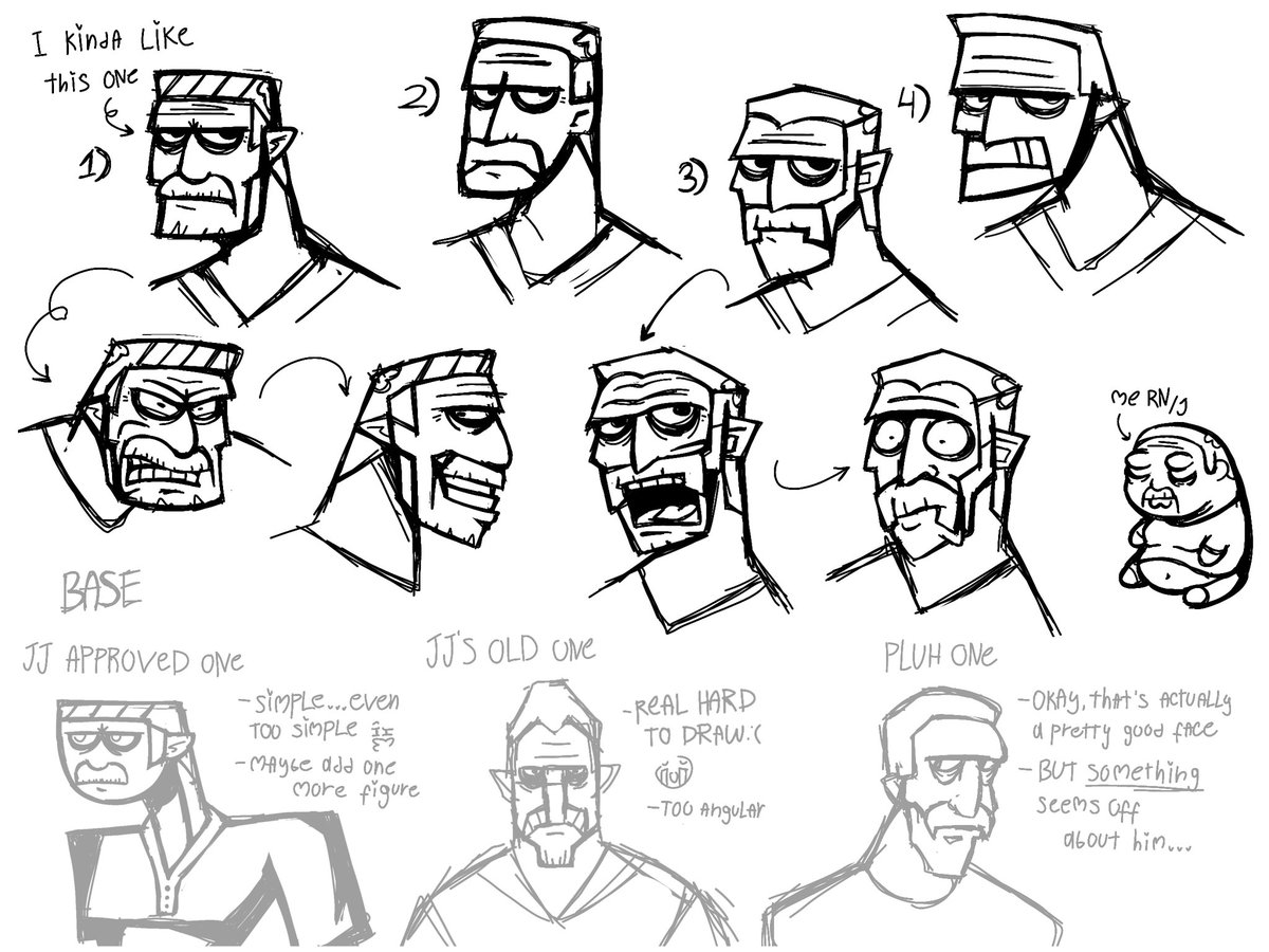 5) And finally - concepts for DBTG + unfinished sketch for idol sprite
