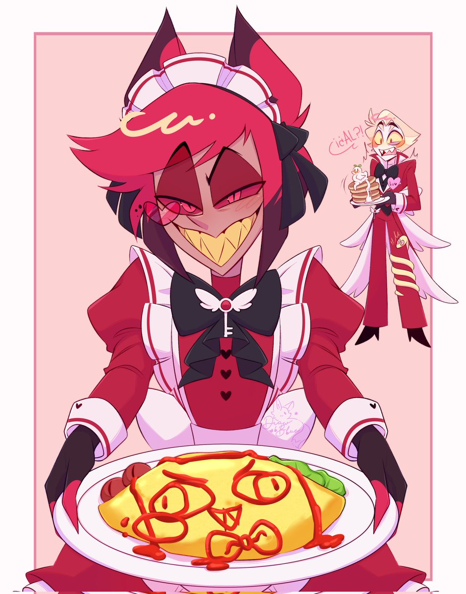 歷: Here’s your omurice, dear customer… #HazbinHotelAlastor # ...