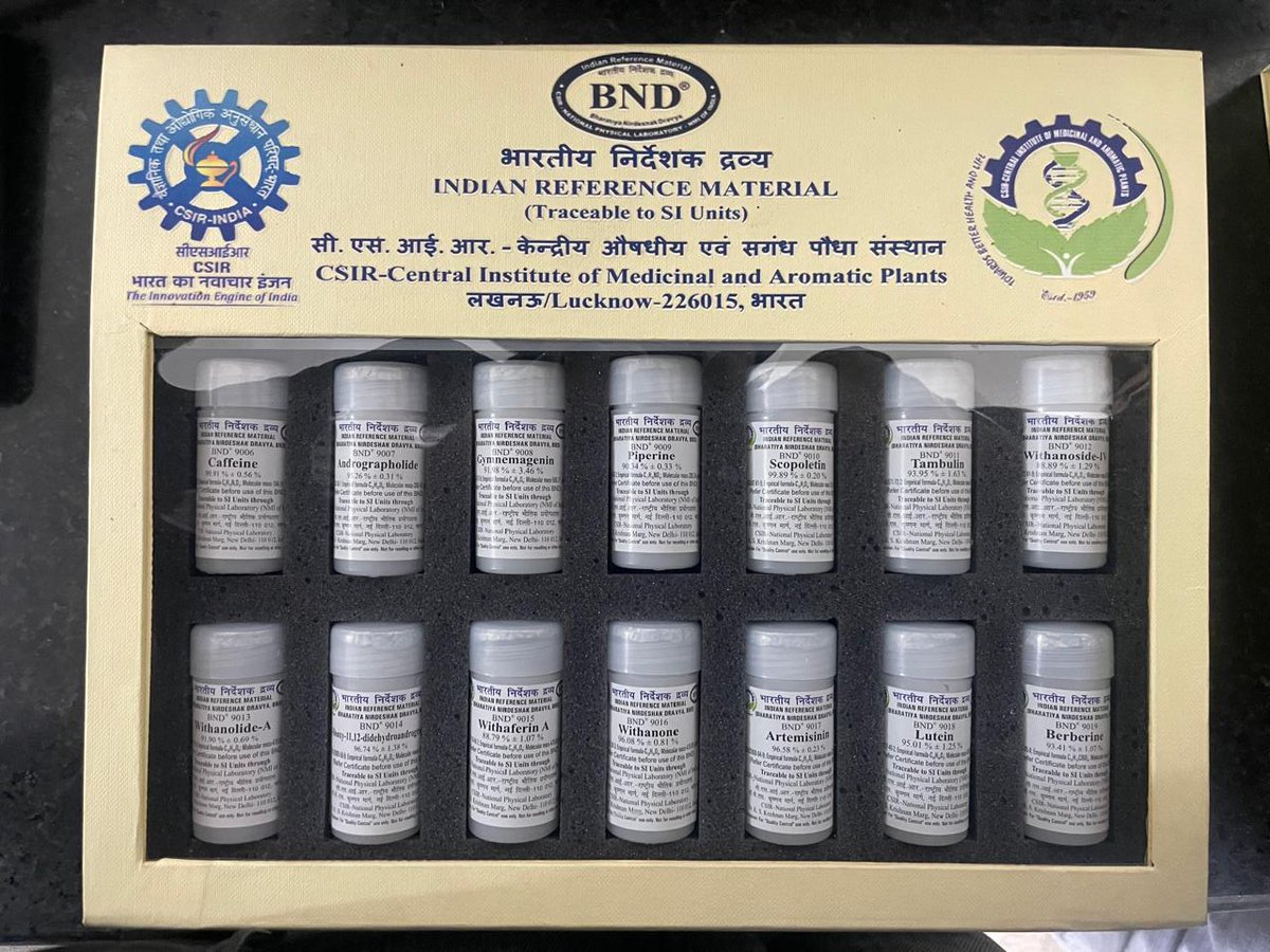 @CSIRCIMAP has developed 14 Bharatiya Nirdeshak Dravya (BNDs), i.e ...