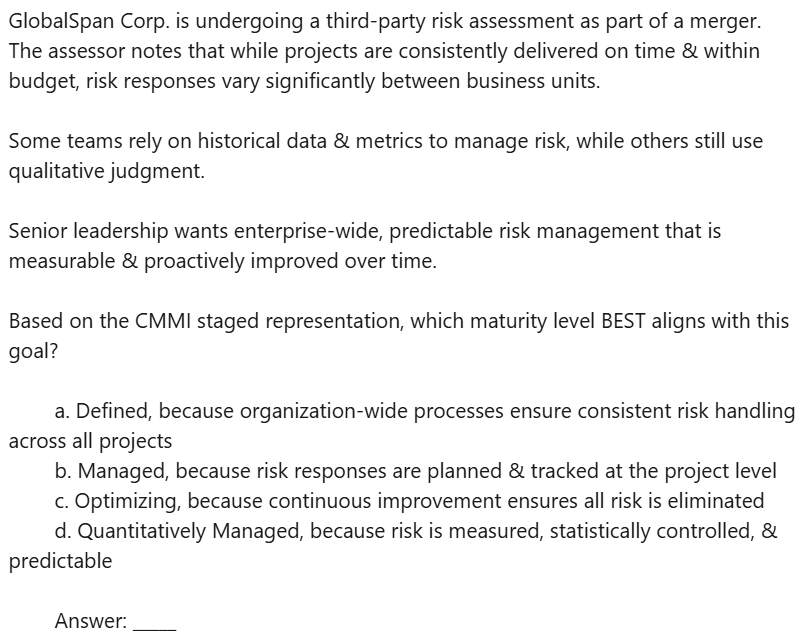 Adam Gordon on X: "Welcome to the #cissp 'Q of the D' !!!! Question ...