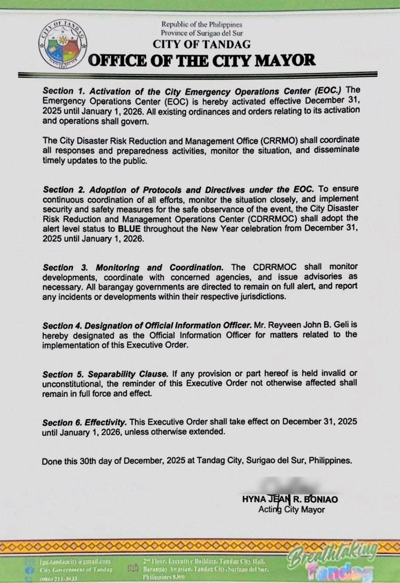 READ: The City Disaster Risk Reduction and Management Council in Tandag ...