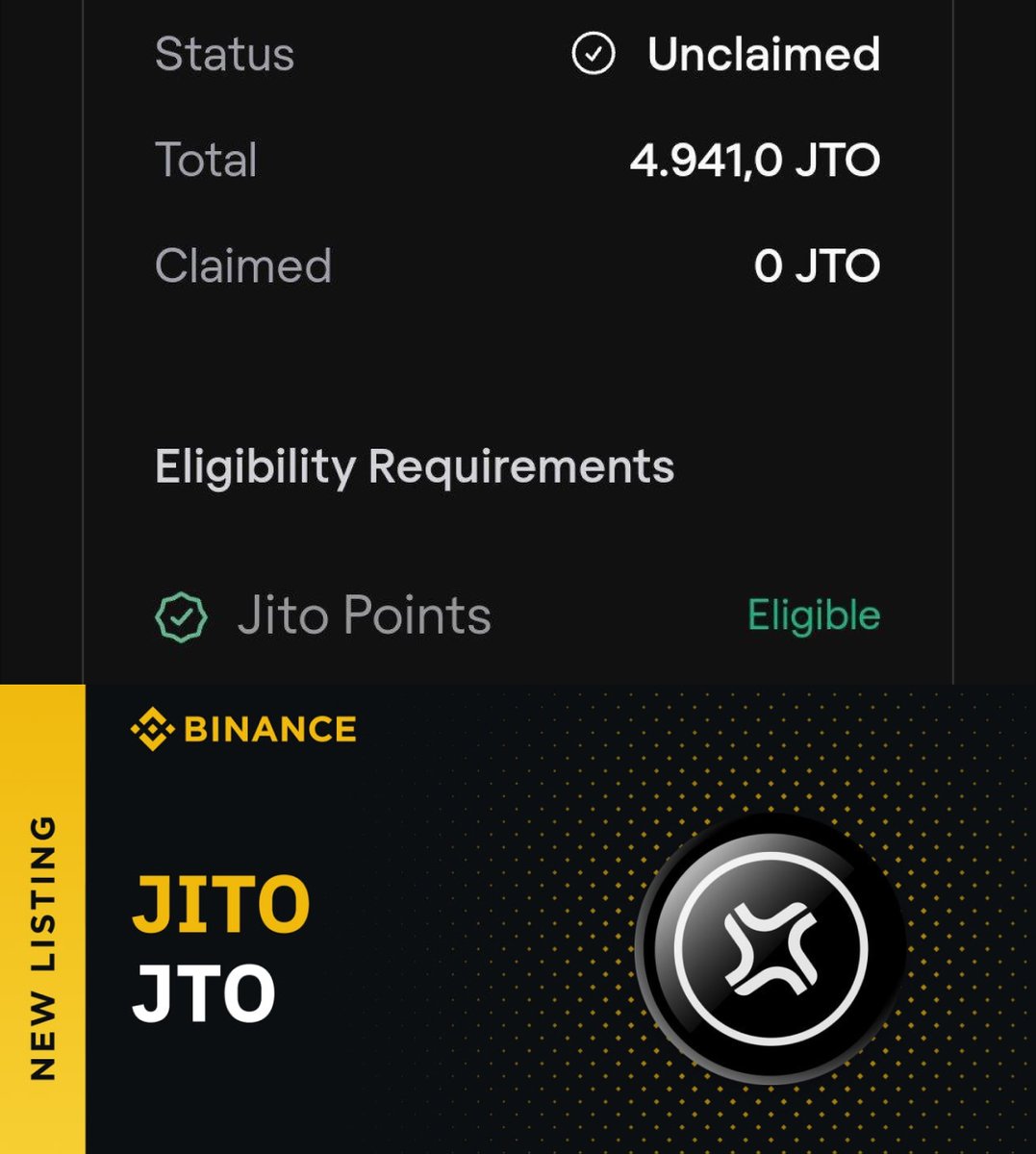 A solana airdrops mega-thread 🧵 Many Solana projects gave juicy airdrops last month: • $JTO ...