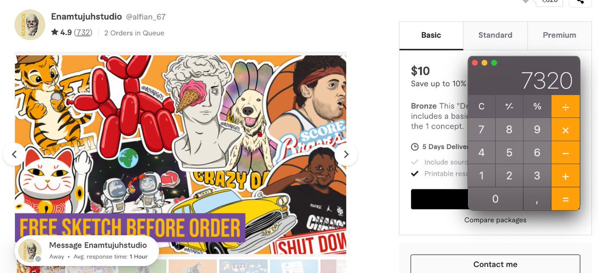 This guy is making over $5,000 selling sticker design services. 90% ...