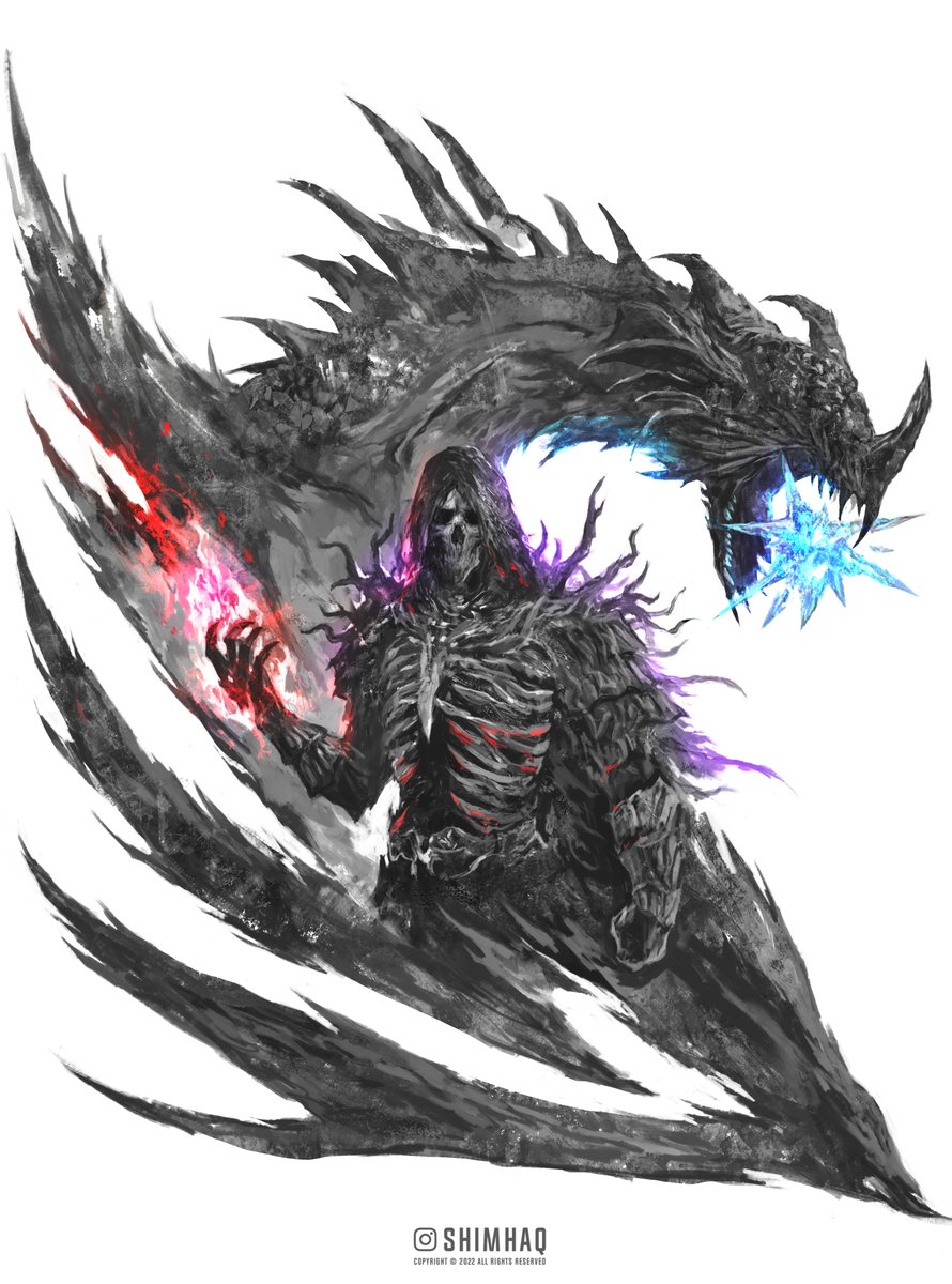 「Recent tattoo commission. Darkwraith x G」|Shimhaqのイラスト