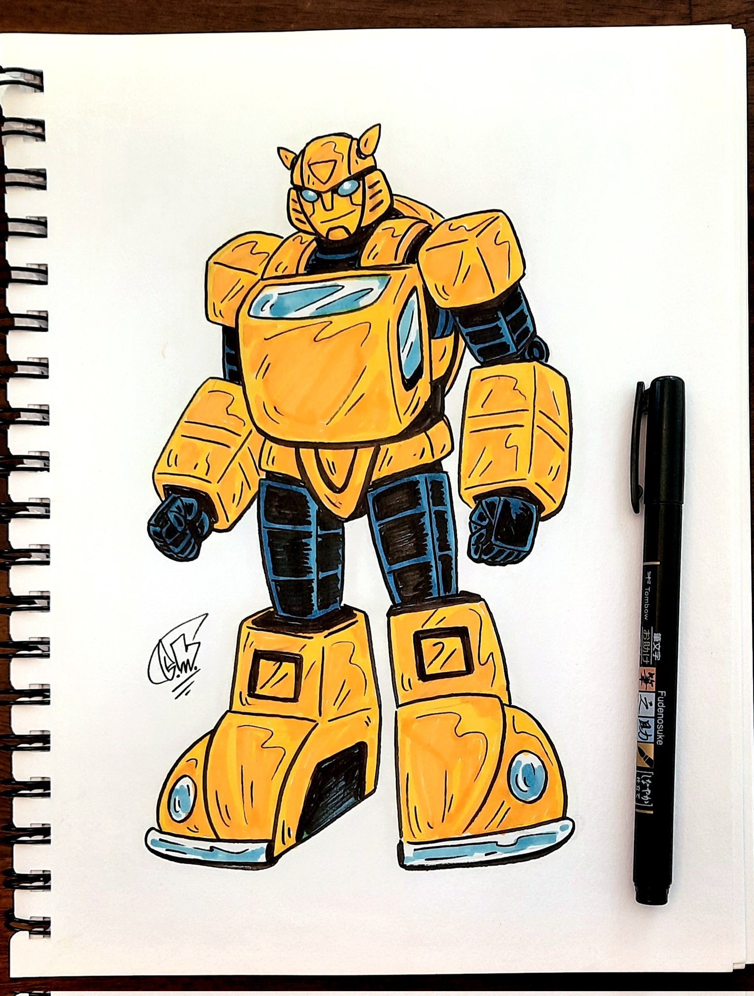 Bumblebee Drawing Transformers