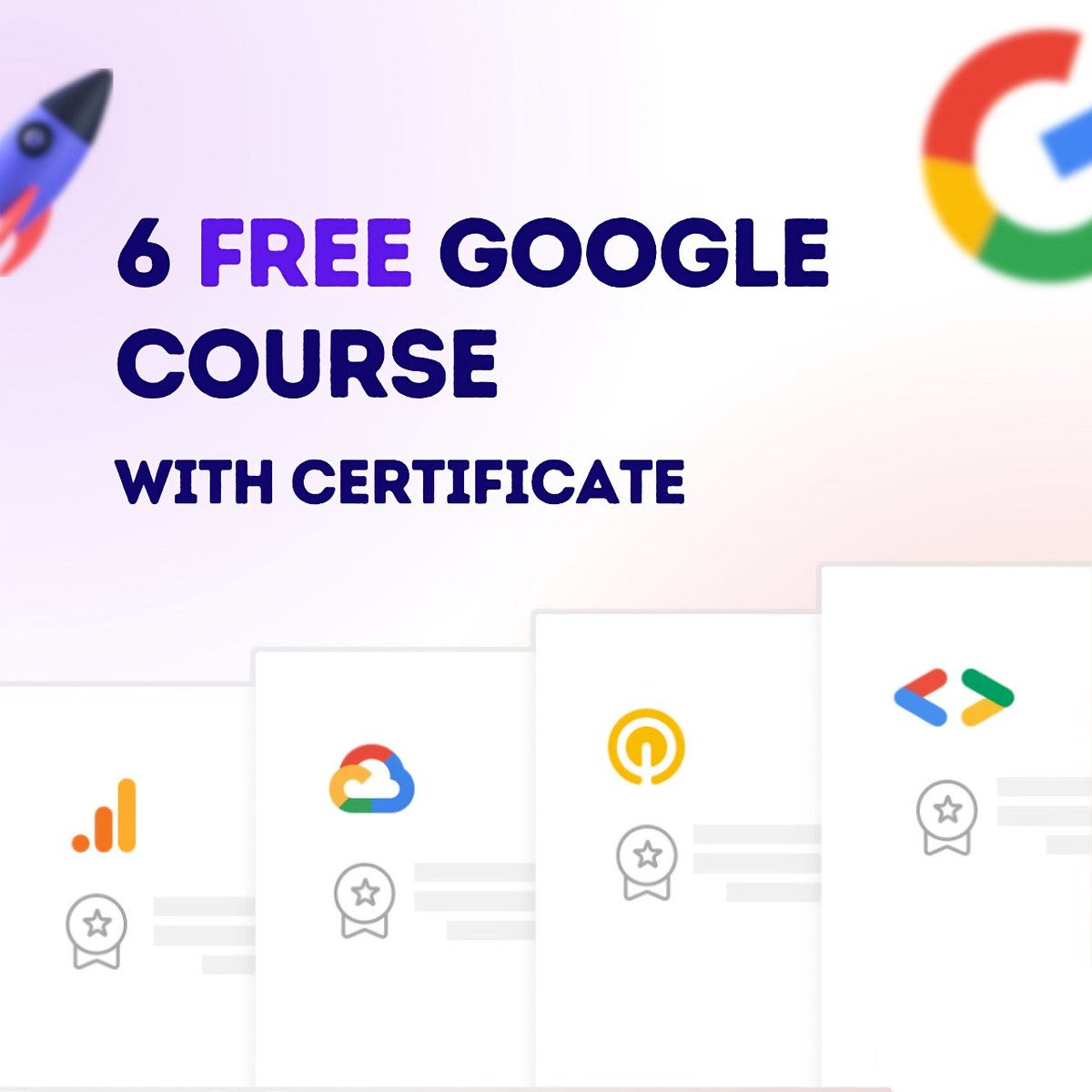 Google is offering online courses with certification. No payment is ...