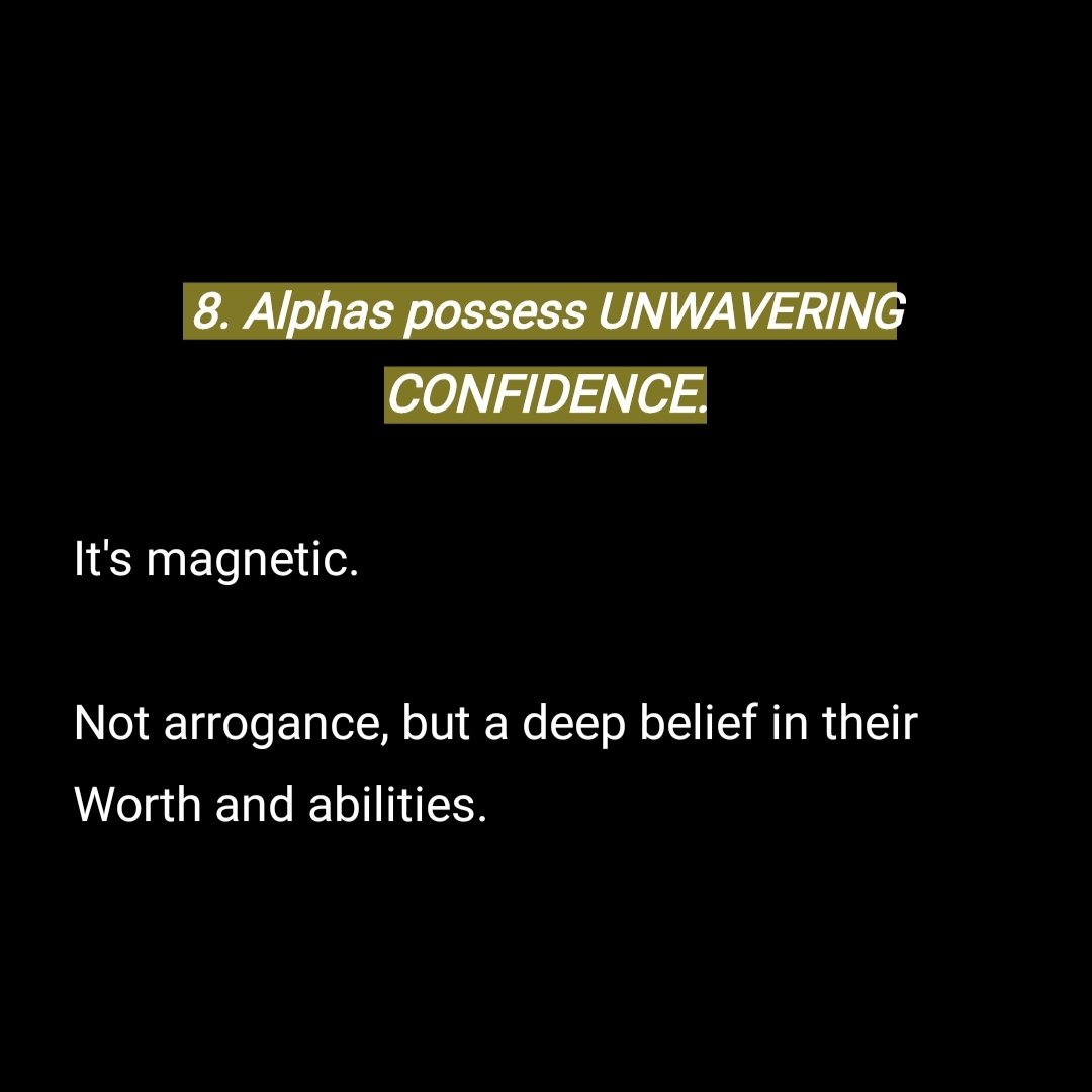 8 Habits To Become An Alpha Male: - Thread - - Thread from GetAhead ...