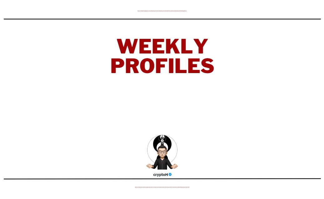Weekly Profiles : How I Implement Them A thread🧵 - Thread from RH ...
