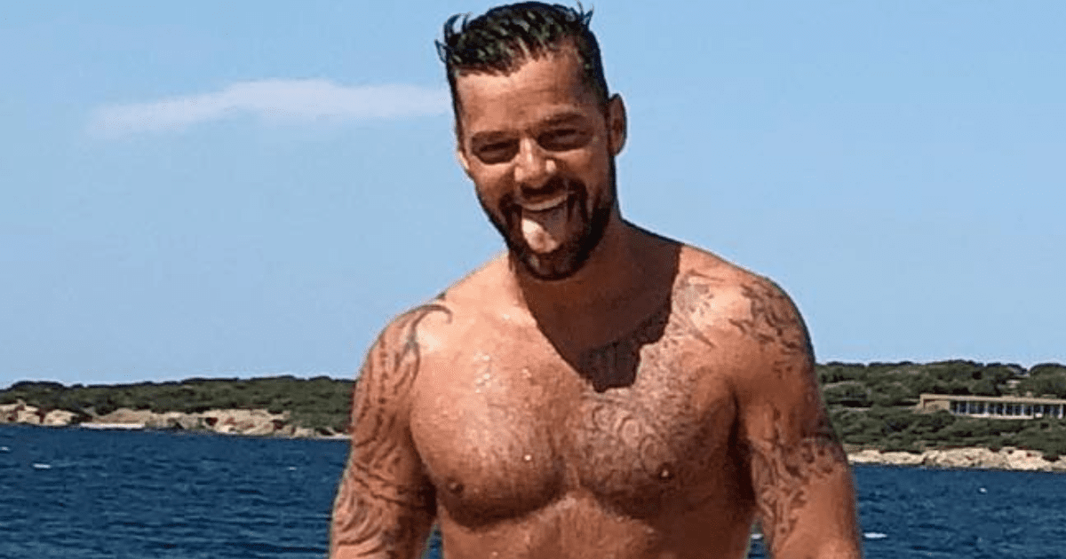 Ricky Martin Chest Tattoos