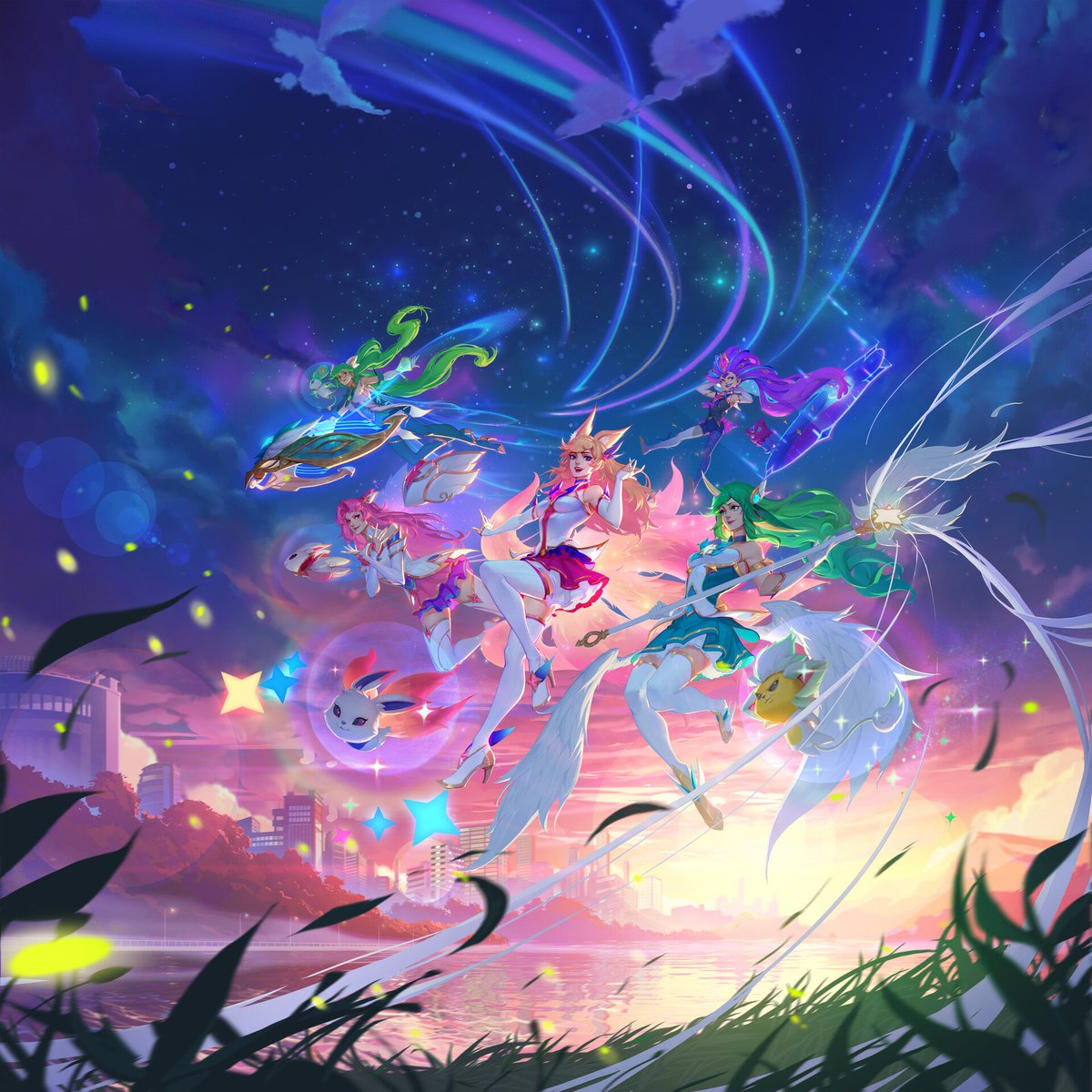 Ahri 「Wild Rift Star Guardian 2023 Key Art by 」|Spideraxeのイラスト