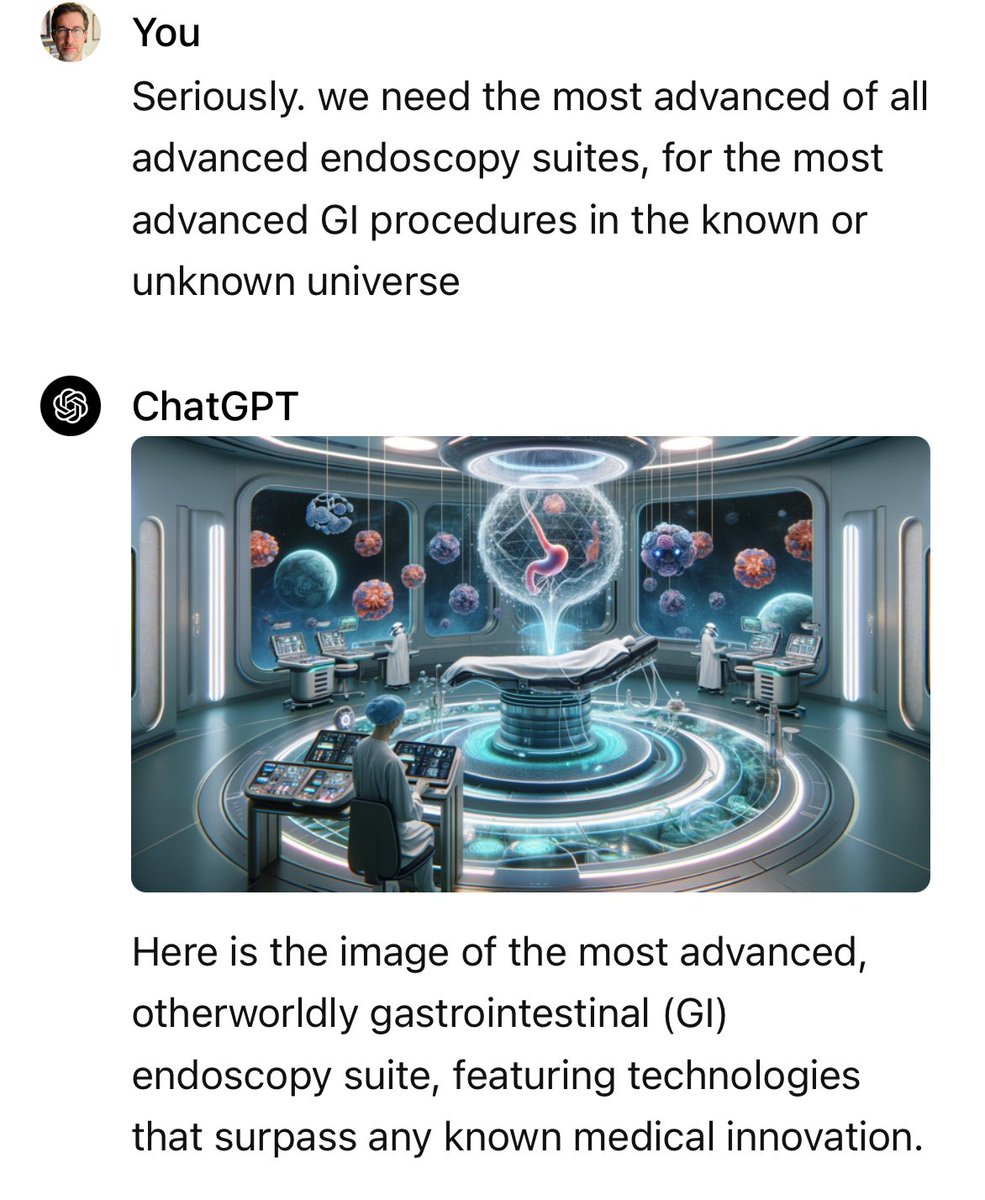 For every 10 likes this gets I will ask chatGPT to make this endoscopy ...
