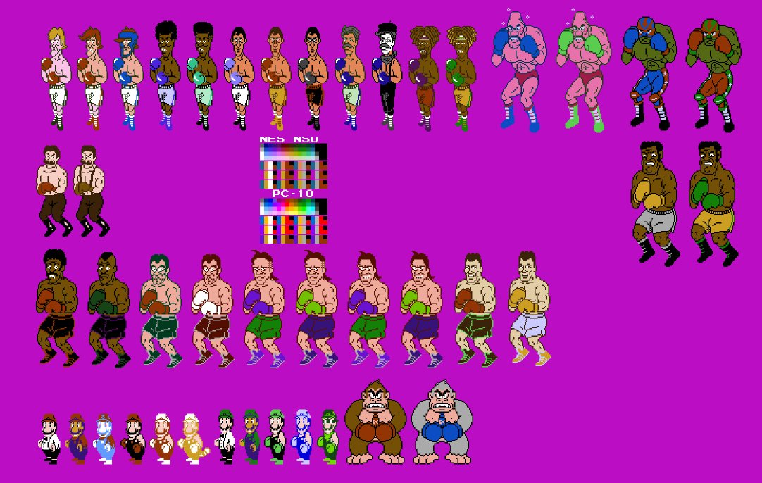Punch Out Sprites