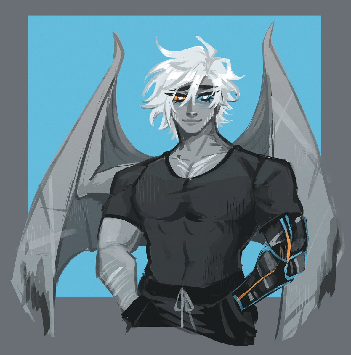 oc] messes around with painting by draw」|Reaper のイラスト