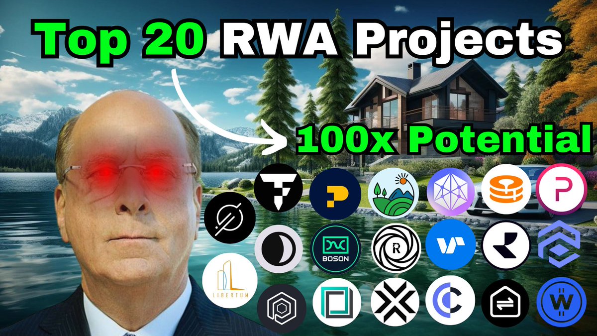 The RWA narrative is heating up! Many RWA projects will 50-100x within ...