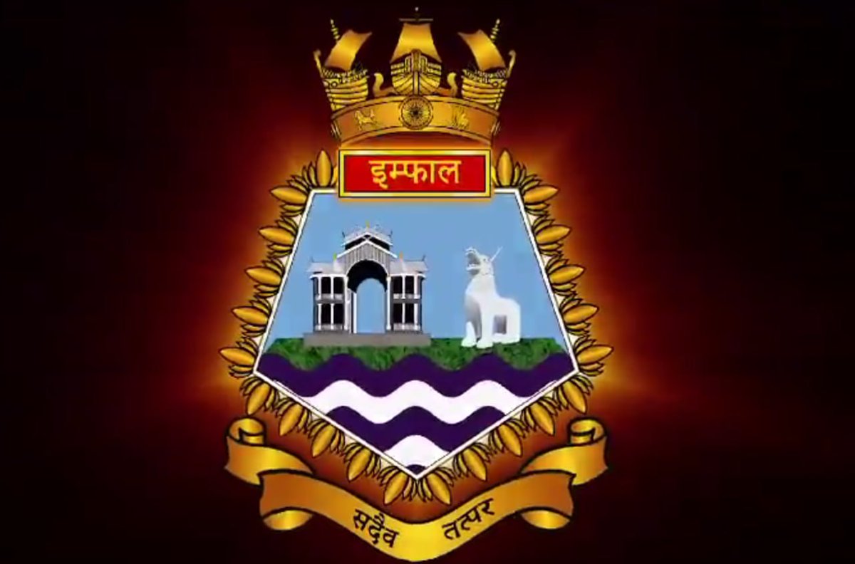 The crest of Yard 12706, 🇮🇳 #INSImphal, the third amongst the four ...