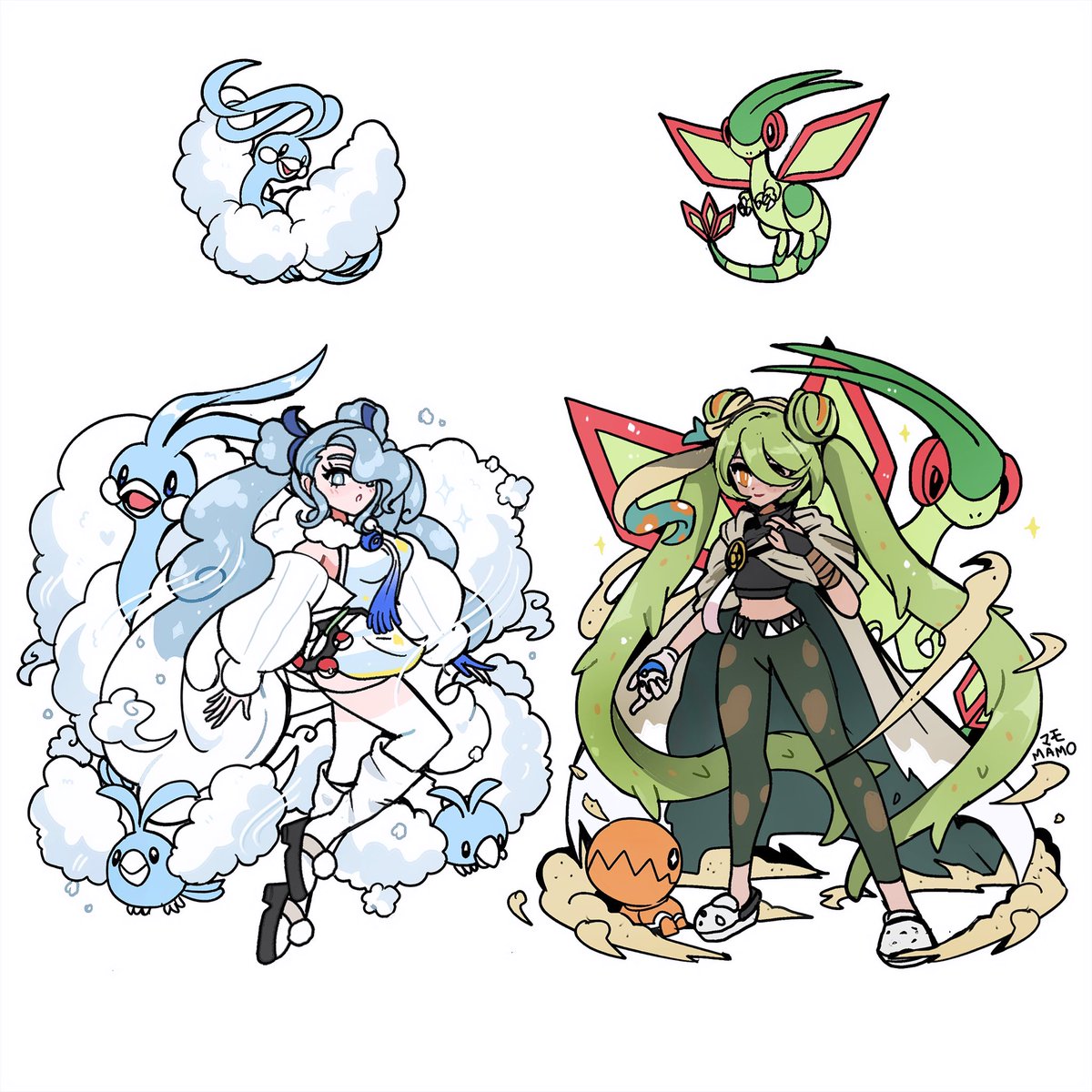 「flying // ground 」|Mamo マモのイラスト