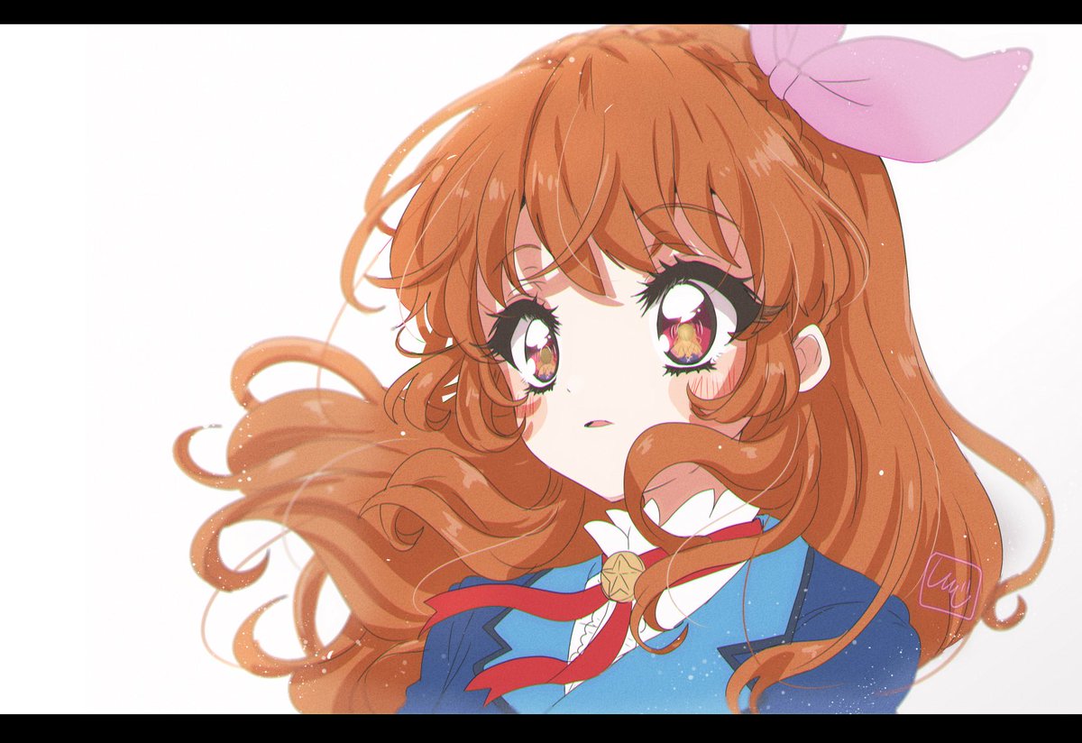 1girl solo letterboxed long hair starlight academy school uniform white ...