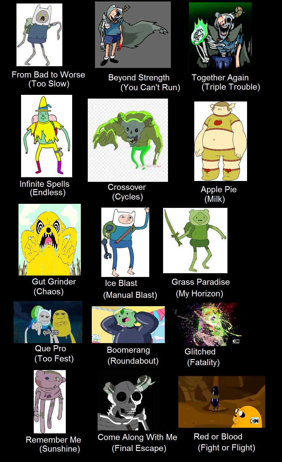 Adventure Time Mixed Characters