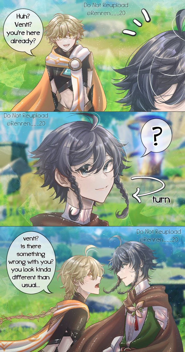 「Lunch Invitation | High School Au All x Aether #GenshinImp」れんれん🌤️の漫画