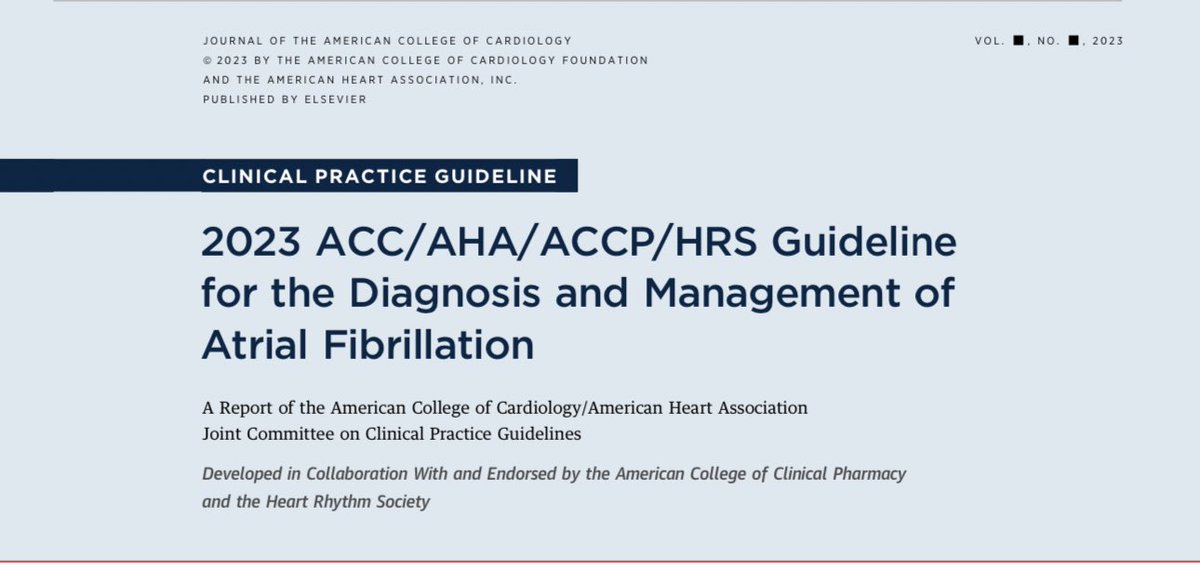 2023 New Atrial Fibrillation (AF) Guidelines. 10 Take-Home Messages ...