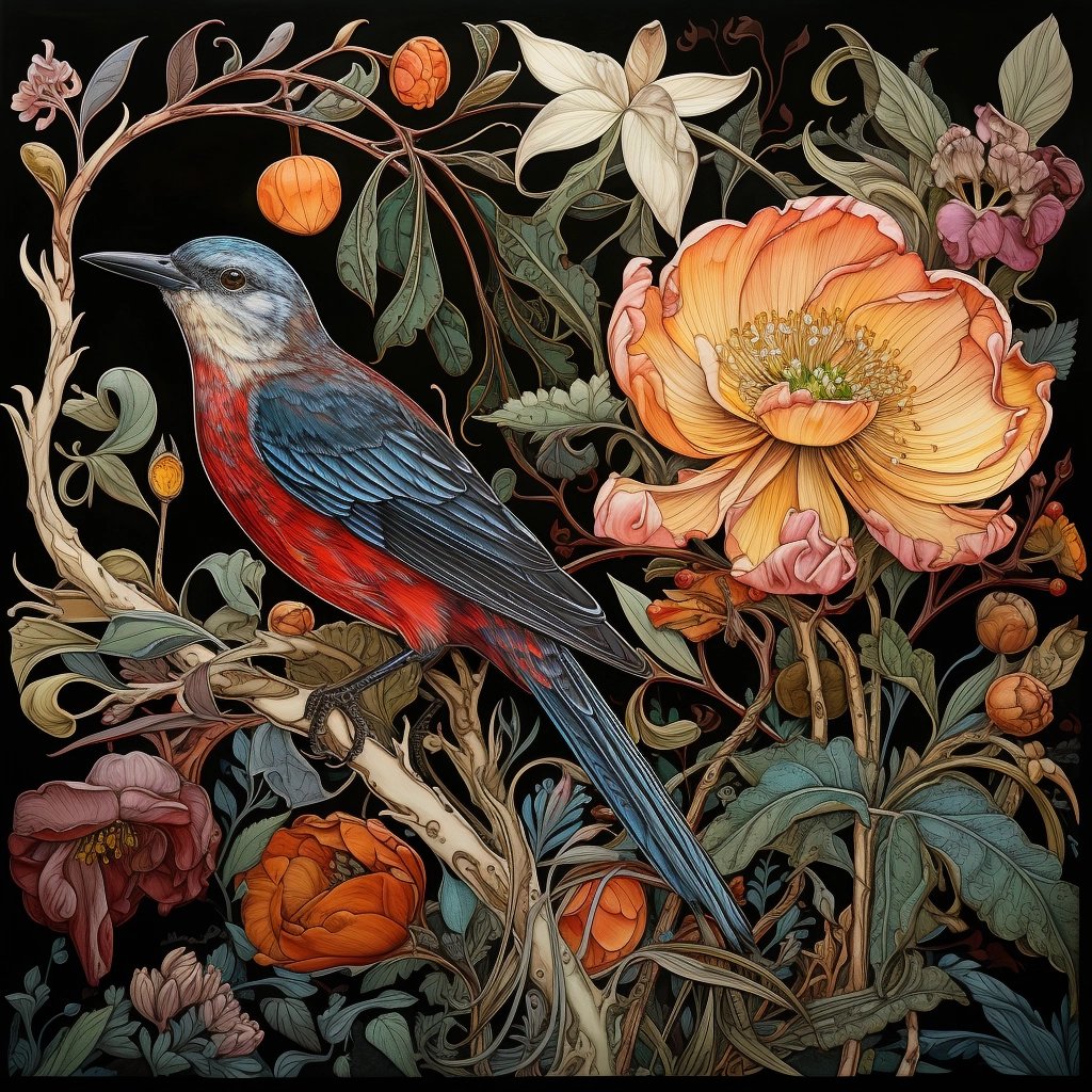 🌿🎨🏰 William Morris Inspired Artistic Challenge - Enhanced with a ...