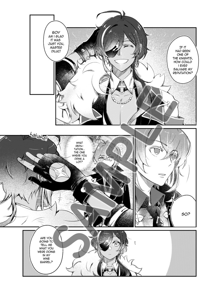 Shares appreciated!]💖 My new Kaeya x Diluc 🔄Doujinshi "A」citra ️の漫画