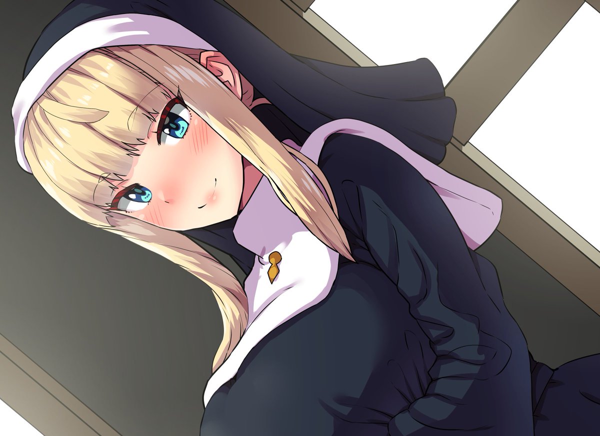 「pixivFANBOX,Fantiaで「CG集企画」更新しました。制作中シスター」|昇進 S.S.S.P.のイラスト