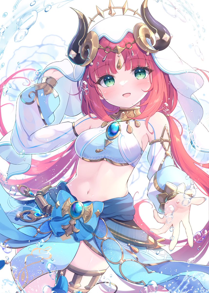 ネル原神 「ニィロウ生誕祭2023 原神 Nilou」緑風マルト🌿mikaze Marutoのイラスト