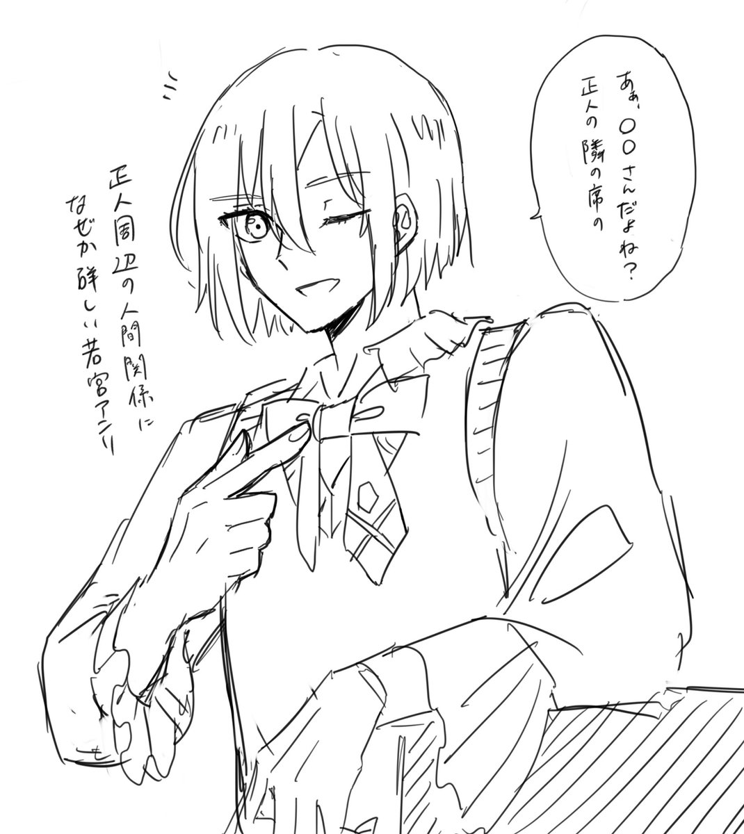 「寝る前の落書きアンリくん アン正」⛸りょこ👓の漫画
