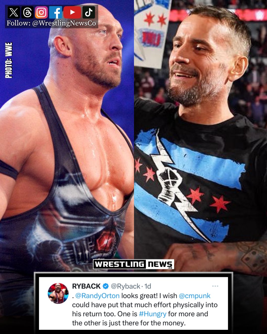 Ryback Ryback Throws Shade At CM Punk Over 'Dangerous' Hell In A Cell