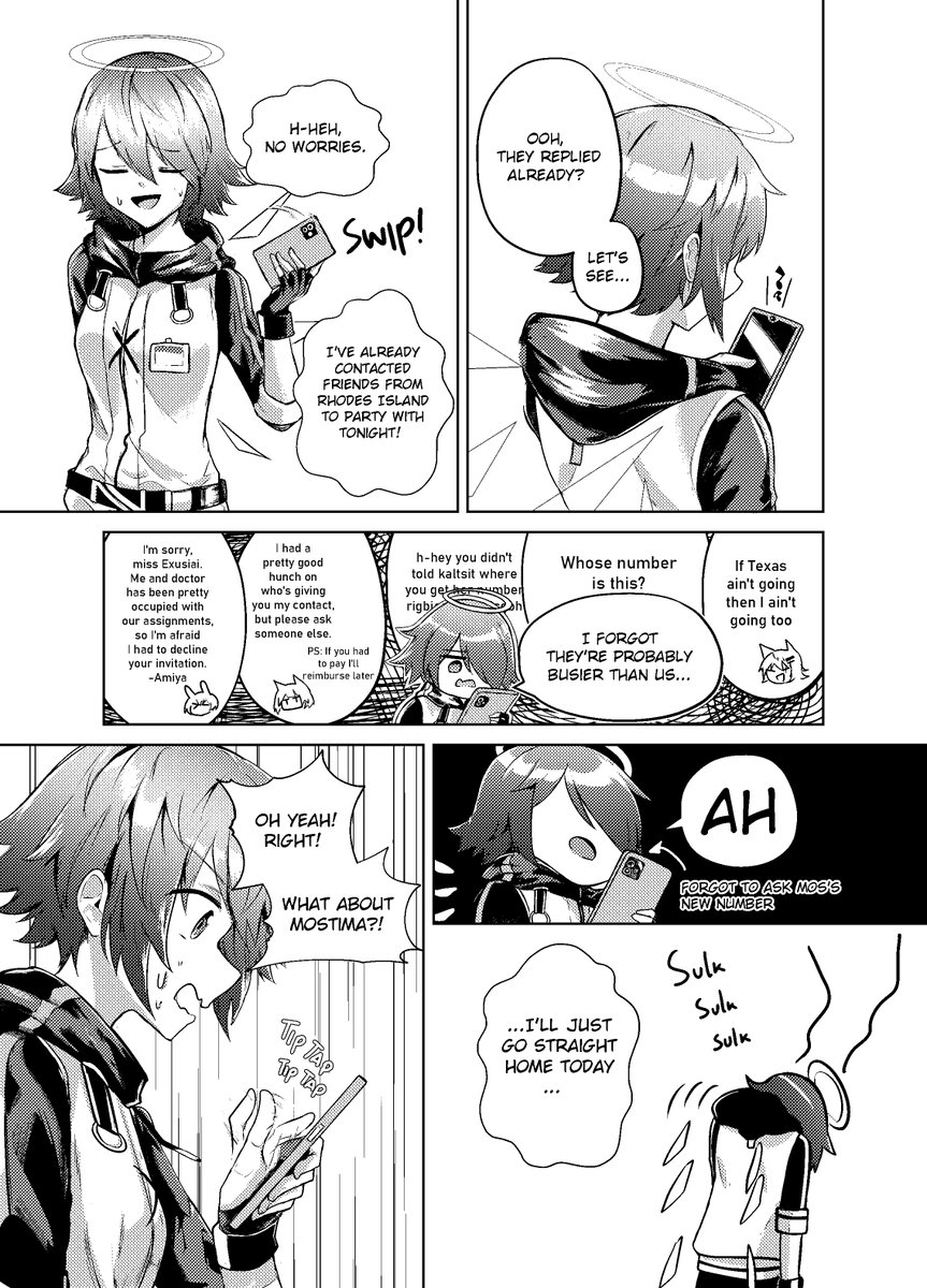 「slow progress as I'm still tackling both deadline and comms 」Sakuの漫画