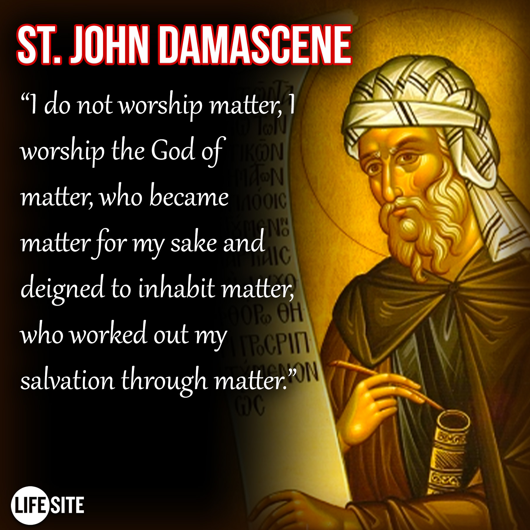 Saint John Damascene Quotes St. John Of Damascus: . . . Let Us Guard