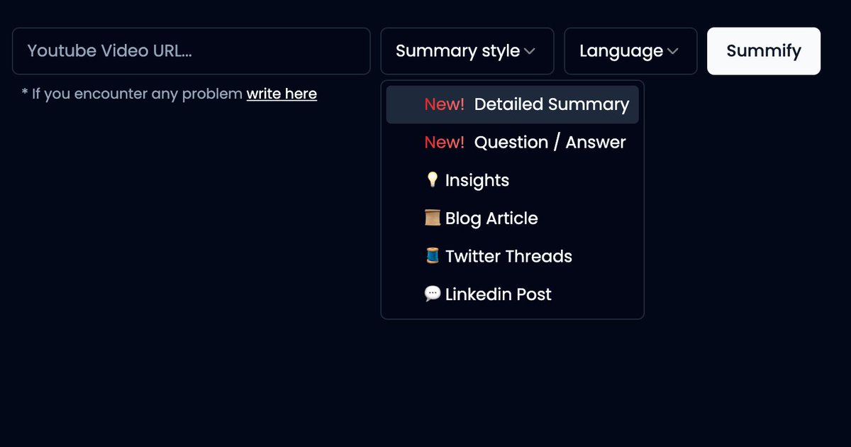 No need to watch long YouTube videos. Use this AI tool to summarize complete YouTube videos in ...