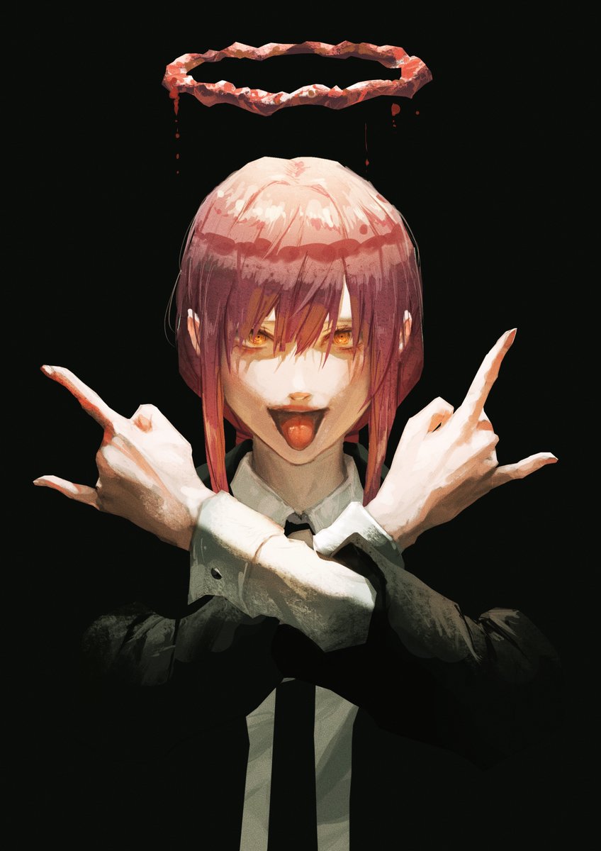 マキマ(チェンソーマン) 「マキ(シ)マ(ム ザ ホルモン)」|Negのイラスト