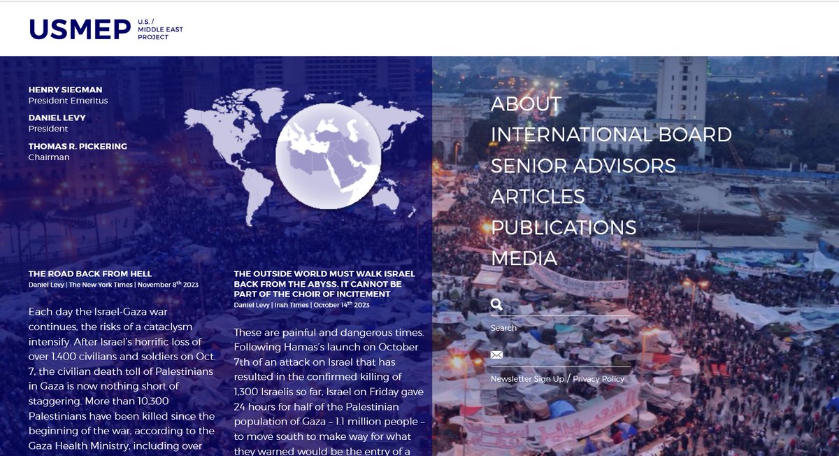 "Daniel Levy is the president of the US / Middle East Project (USMEP ...