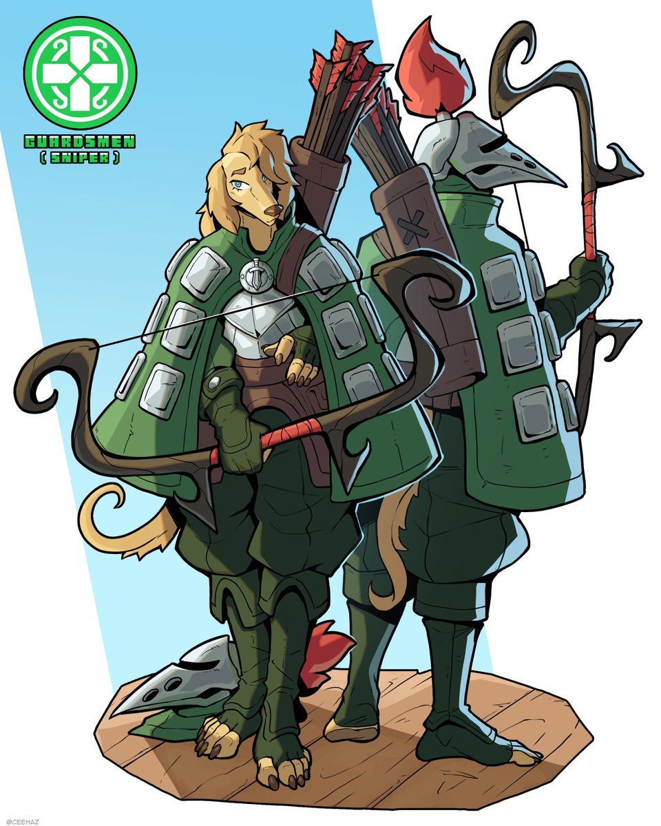 「Dog Knight Units Guardsmen Sniper / Hea」|CeeHaz 👹 COMMISSIONS CLOSEDのイラスト