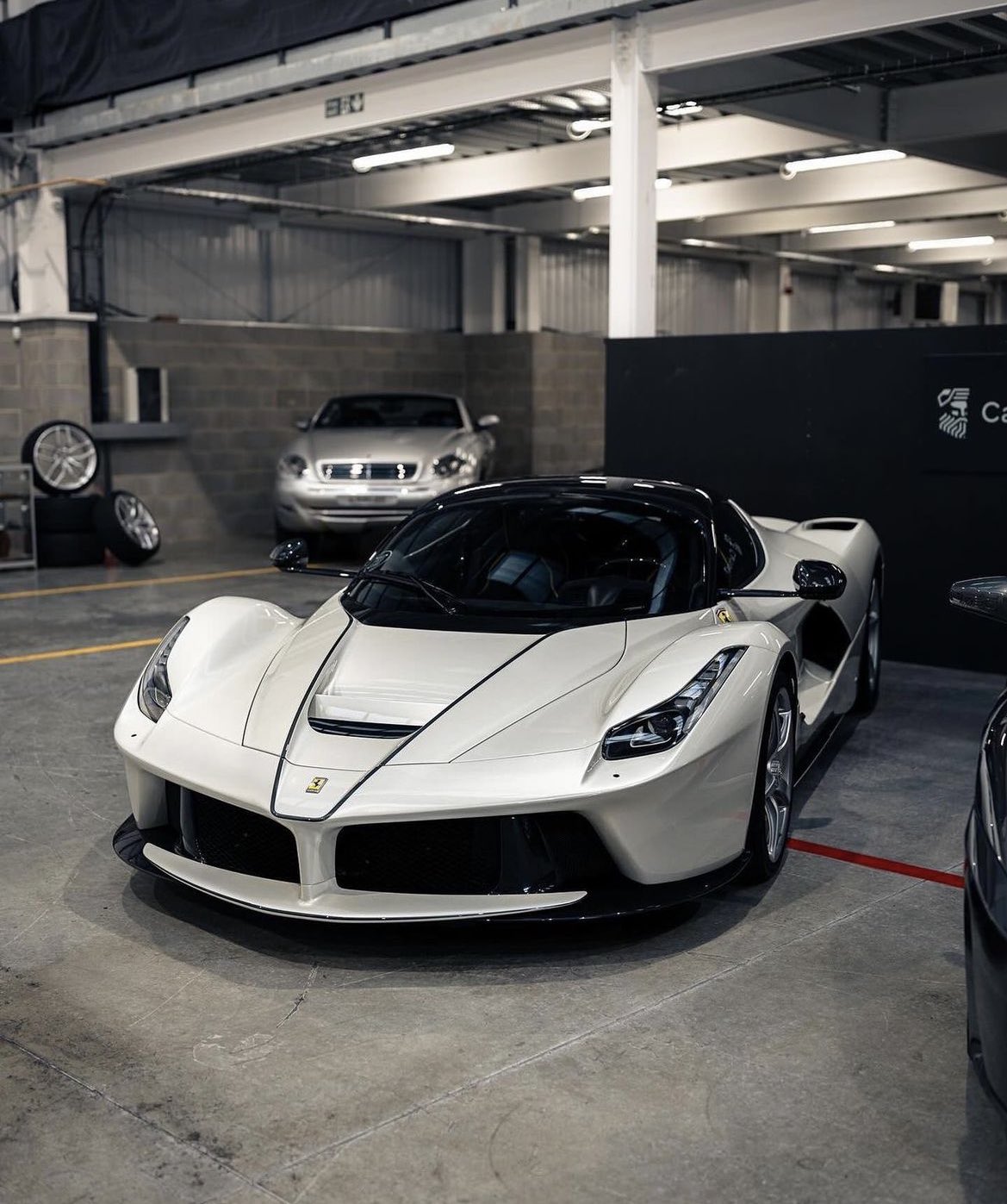 White Ferrari Laferrari