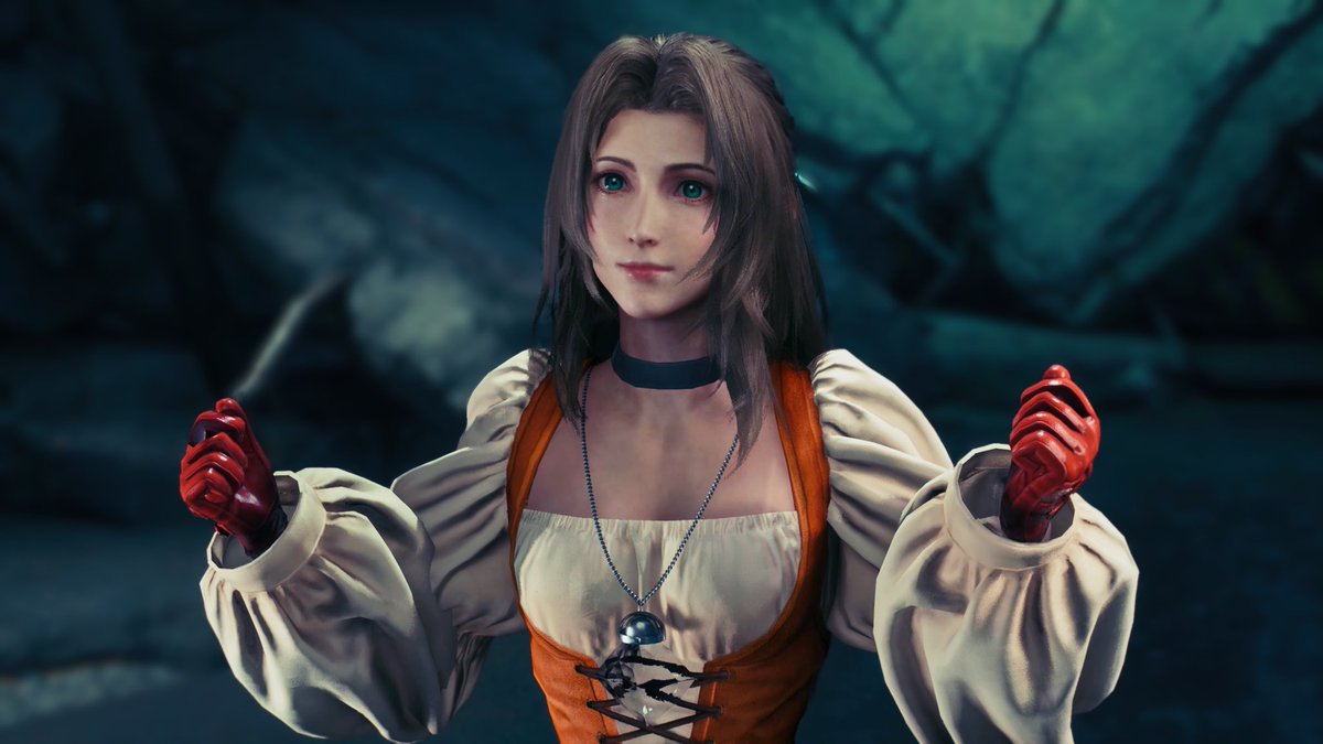 李 懶 I really like the texture of this outfit殺 Aerith Garnet’s Gown Mod ...