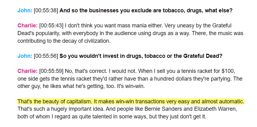 Charlie Munger & John Collison podcast. It's bittersweet listening to ...