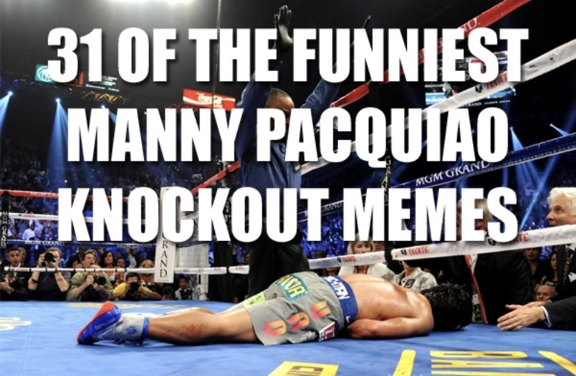 Pacman Knockout Memes Juan Manuel Marquez Knocks Manny Pacquiao Out In