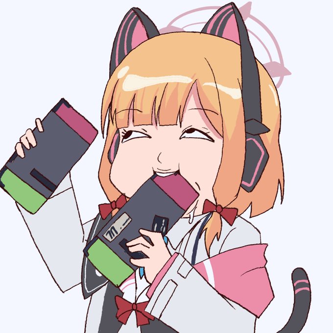 「momoi (blue archive) white background」Fan Art(Latest)