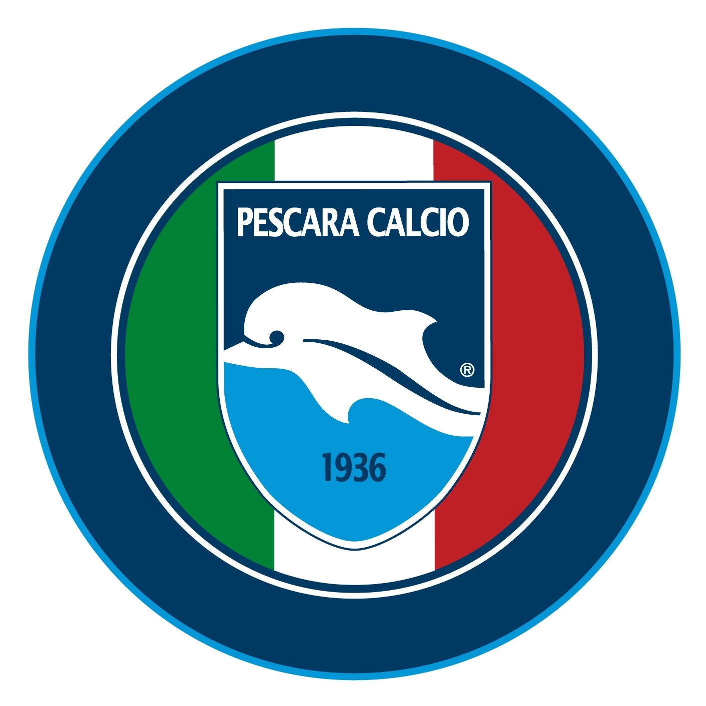 Pescara Logo Delfino Pescara FC, Logo, Serie B, Football, Black Stone,