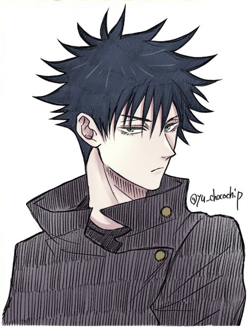 「fushiguro megumi green eyes」Fan Art(Latest)