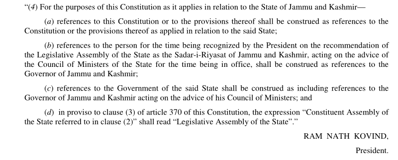 Abrogation of Article 370. Art of War. (Thread) Article 370 was one of ...